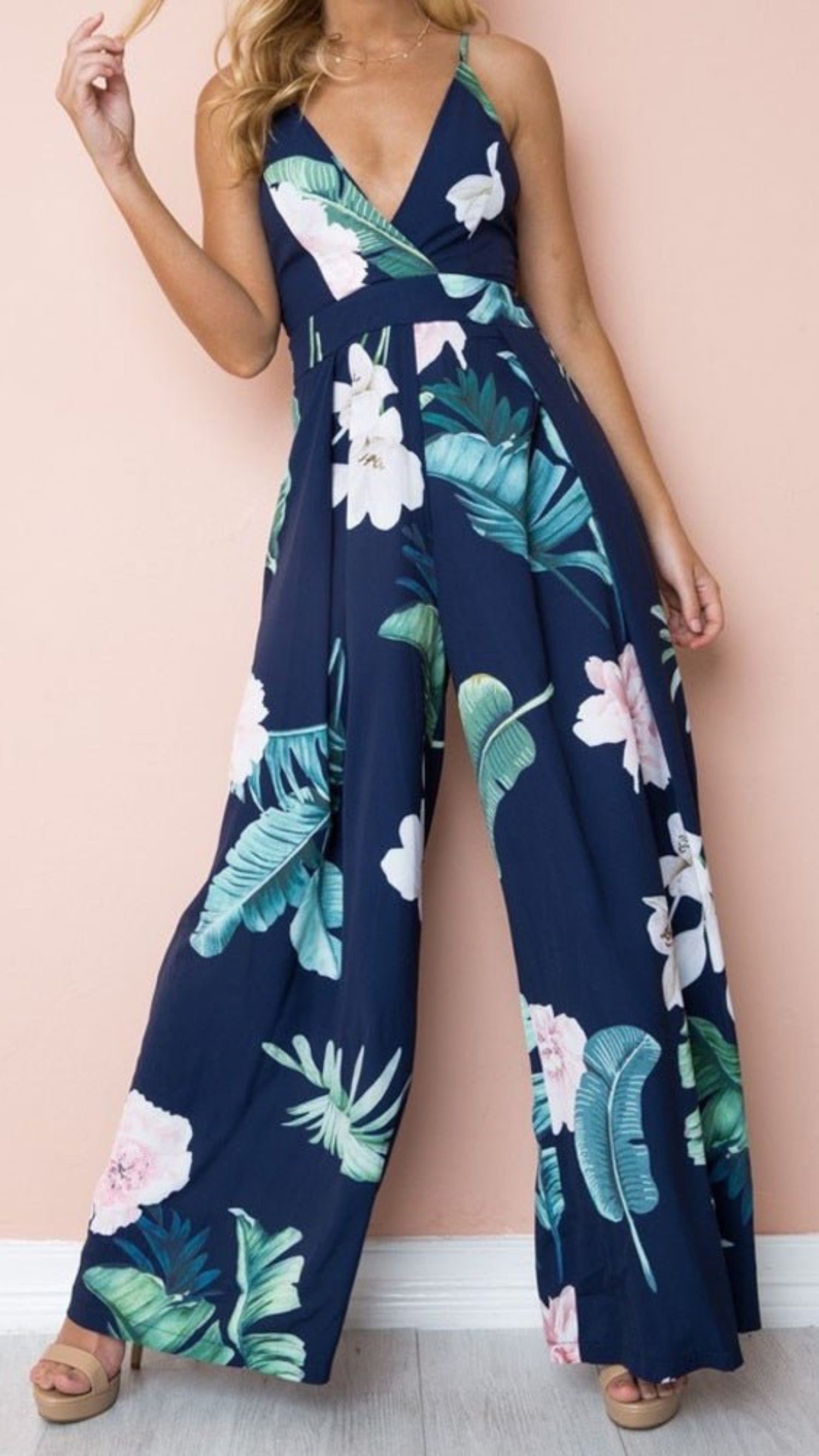 Sleeveless Ankle-Length Pants Jumpsuit - Deb Shops